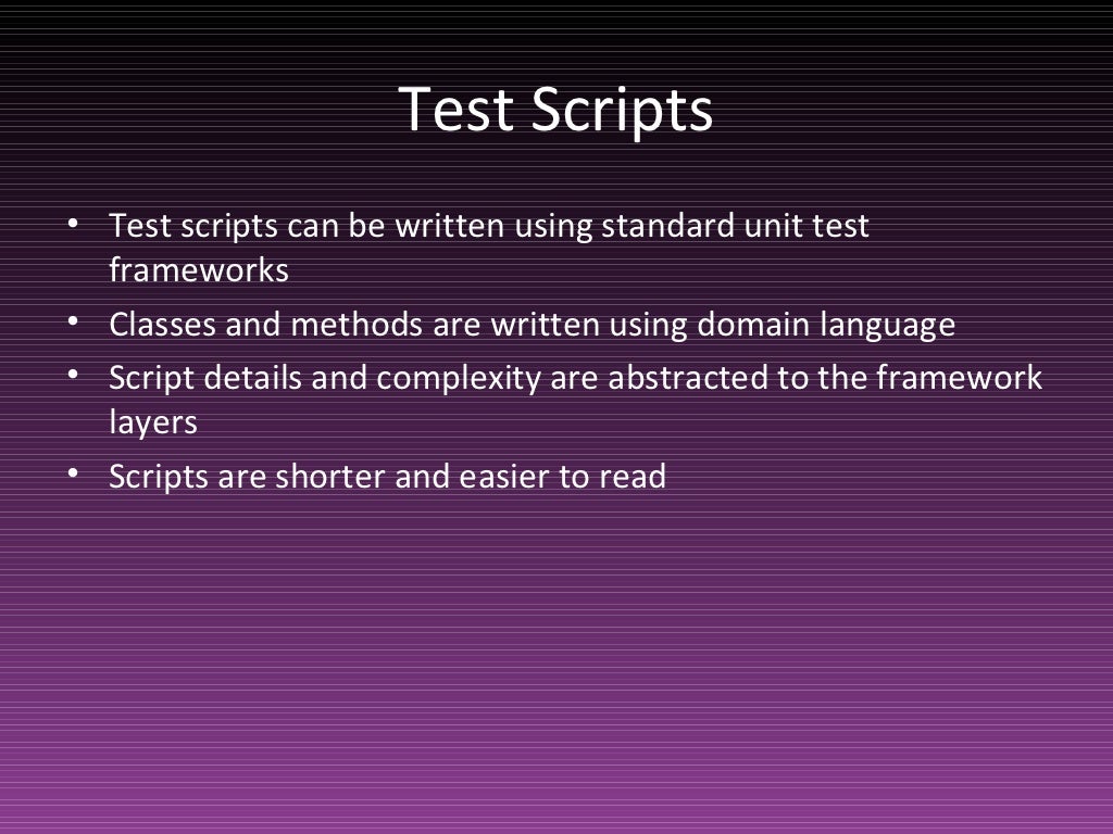 Test Scripts Test Scripts Can