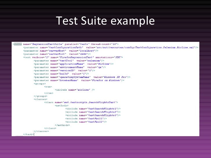 Test Suite Example 7875
