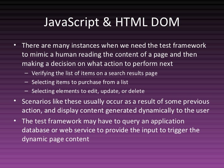 Test Automation Framework Designs