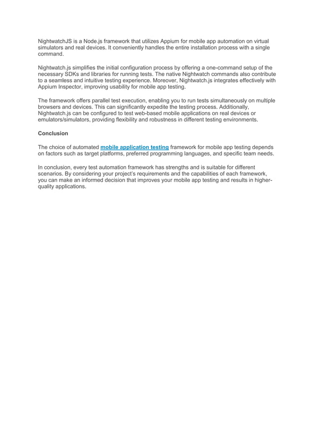 Test Automation Frameworks For Mobile App Testingpdf