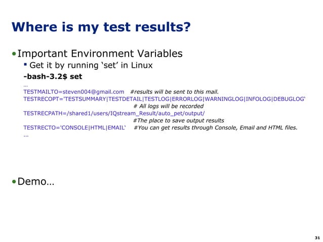 Test automation principles, terminologies and implementations | PPT