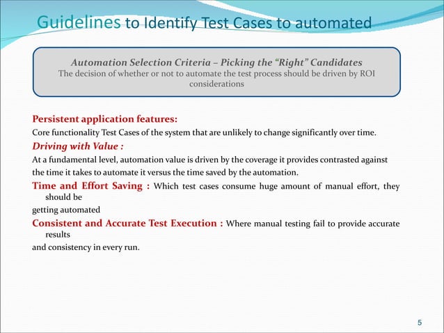 Test Automation Process Qtp Ppt
