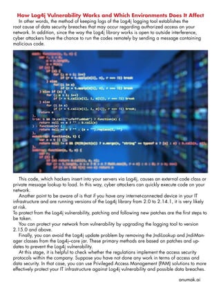 Test Automation Processes Log4j Vulnerability | PDF