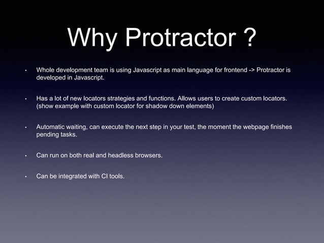 Test automation proposal | PPTX | Web Development | Internet