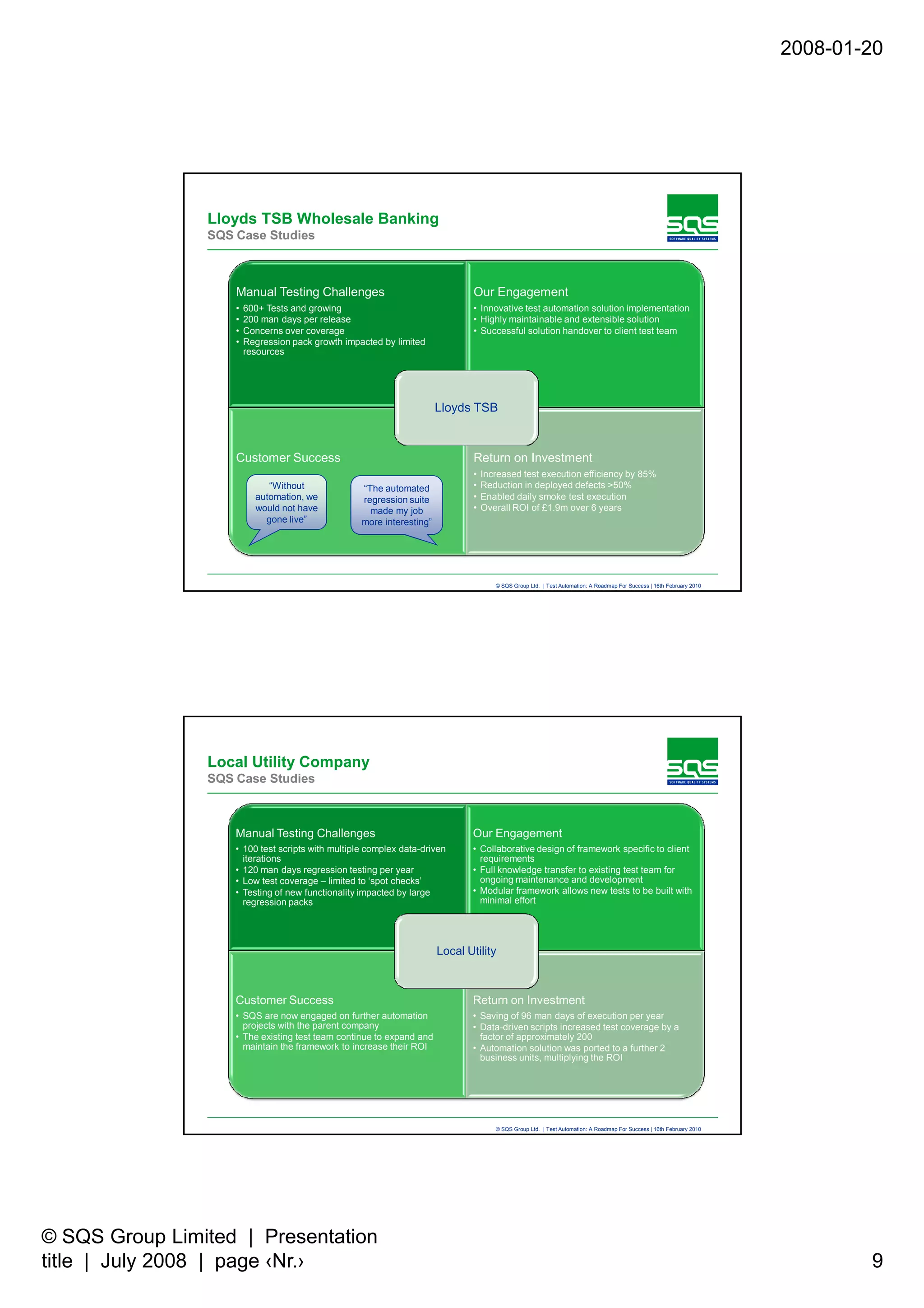 Test Automation: A Roadmap For Sucesss | PDF