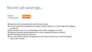 How to Add Test Automation to your Quality Assurance Toolbelt | PPTX