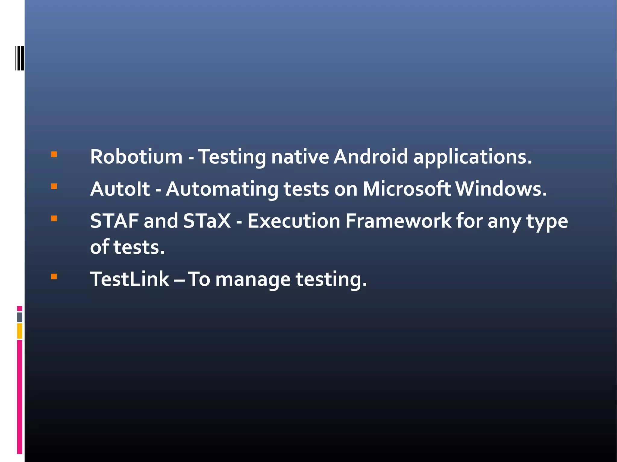 Test automationslides | PPT | Browsers | Computer Software and Applications