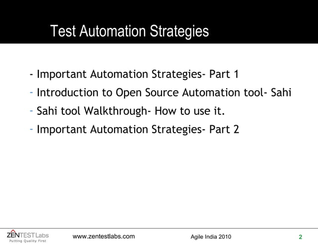 Test Automation Strategies For Agile Ppt