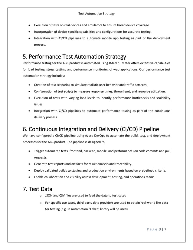 Test Automation Strategy for Frontend and Backend | DOCX | Web ...
