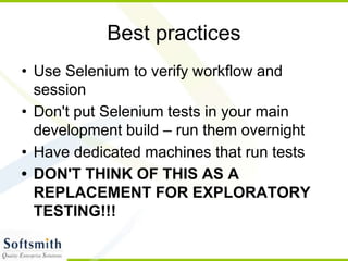 Test automation using selenium | PPT