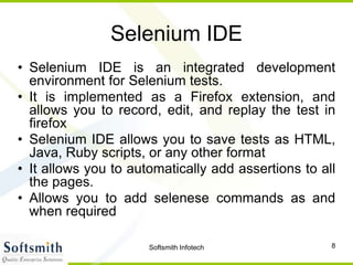 Test automation using selenium | PPT