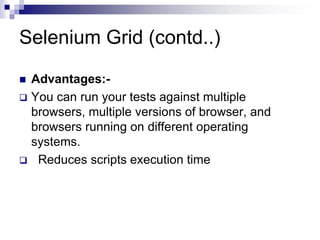 Test Automation Using Selenium | PPTX