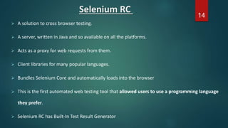 Test automation using selenium | PPT
