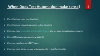 Test automation using selenium | PPT