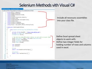 Selenium Test Automation series - Data Driven Testing-From Excel Sheet ...