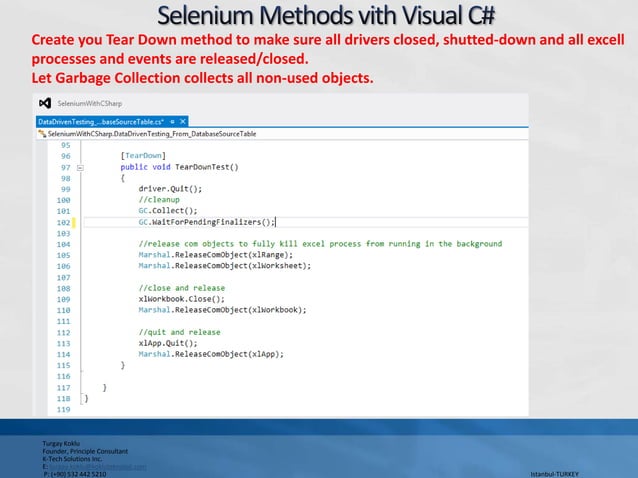 Selenium Test Automation Series Data Driven Testing From Excel Sheet Ppt