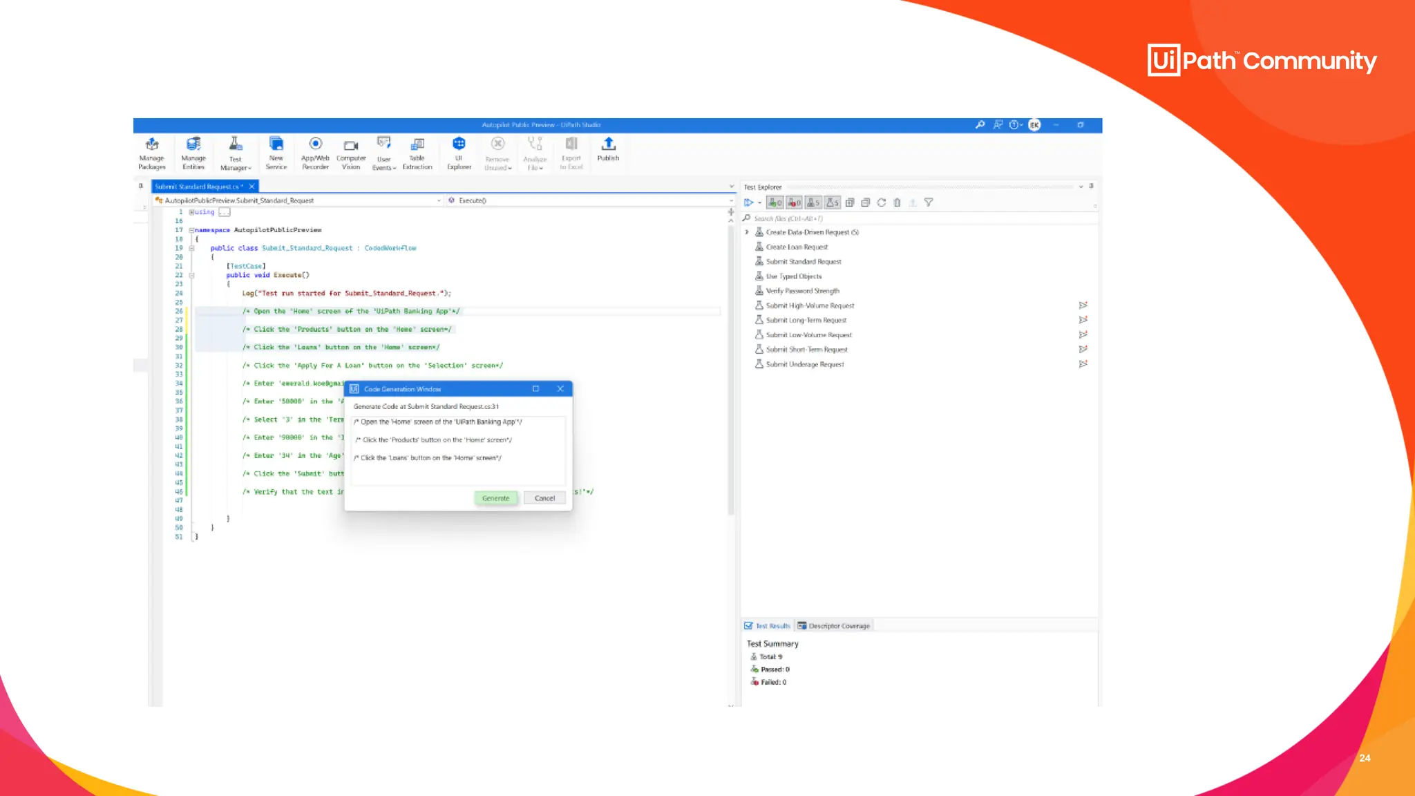 UiPath Test Automation using UiPath Test Suite series, part 6 | PPT