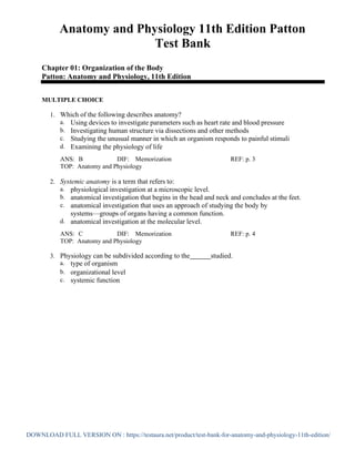 Test Bank - Anatomy and Physiology 11th Edition.pdf