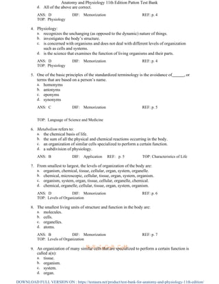 Test Bank - Anatomy and Physiology 11th Edition.pdf