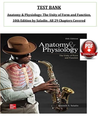 Test Bank Anatomy & Physiology The Unity of Form and Function, 10th ...