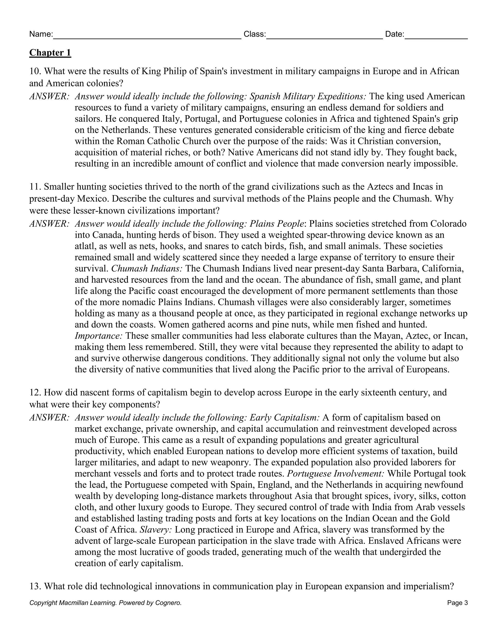 test bank Exploring American Histories, (Volume 1 +2), 4e Nancy Hewitt ...