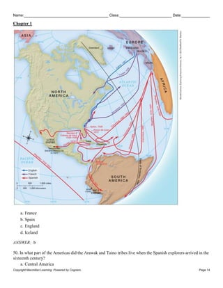 test bank Exploring American Histories, (Volume 1 +2), 4e Nancy Hewitt ...