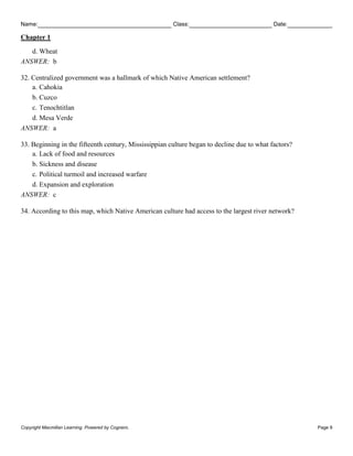 test bank Exploring American Histories, (Volume 1 +2), 4e Nancy Hewitt ...