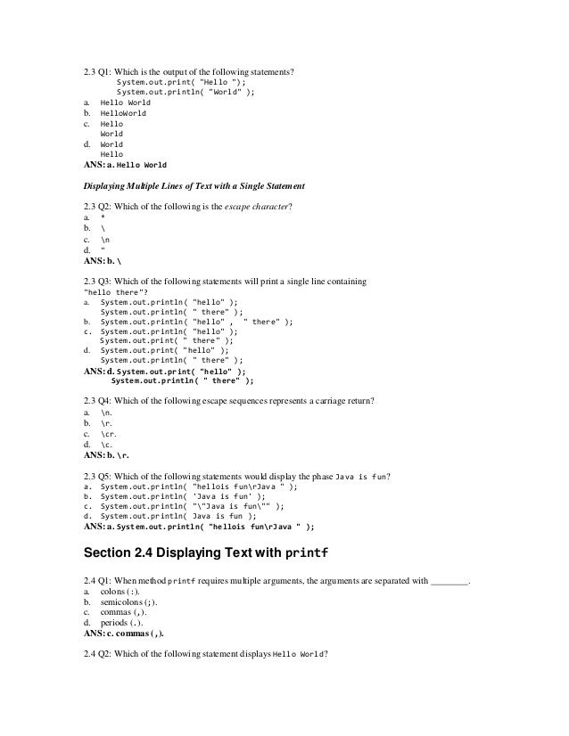 Test Bank For Java How To Program Early Objects 10th Edition By Deitel Ibsn 9780133813432 