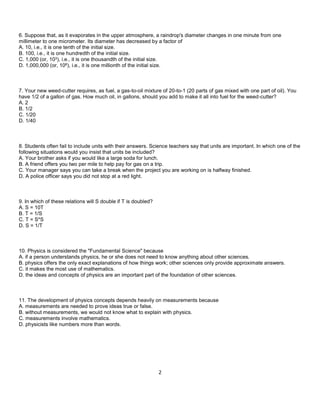 Answers to Problems for Physics of Everyday Phenomena 8th Edition by ...