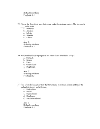 Test Bank for Principles of Anatomy & Physiology 16th Edition by Gerard ...