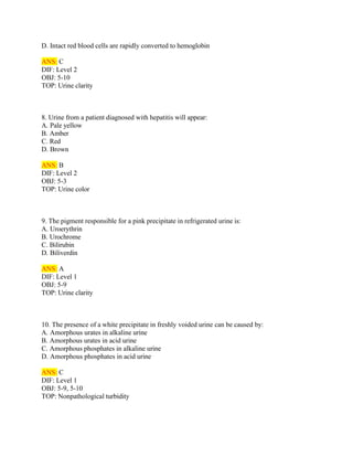 TEST BANK For Urinalysis and Body Fluids, 7thEditionbyStrasinger.pdf