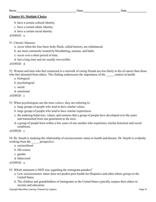 test bank Health Psychology, 6e Richard Straub test bank.pdf