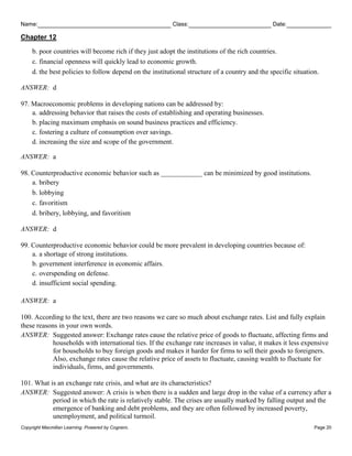 test bank International Economics, 5e Robert Feenstra, Alan Taylor test ...