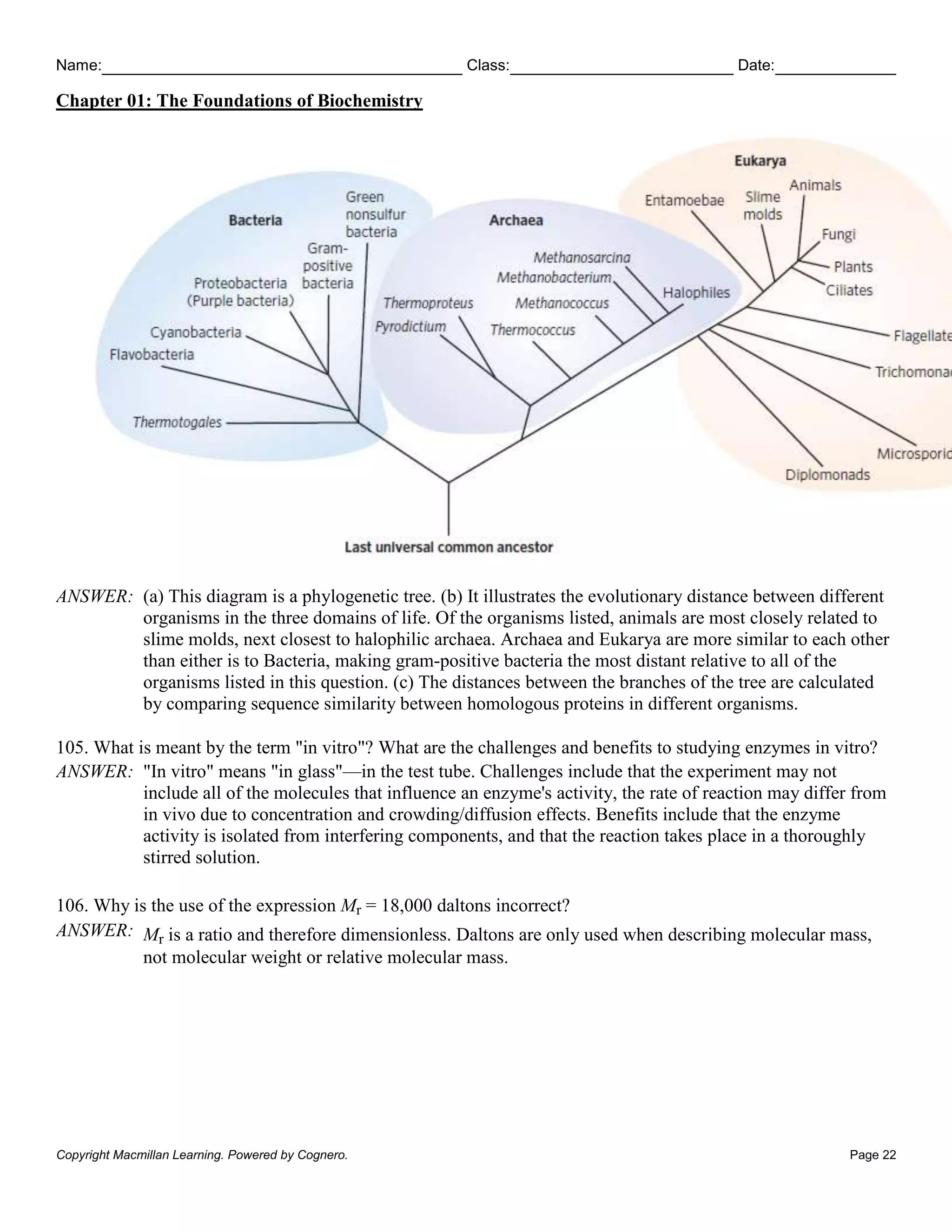 test bank Lehninger Principles of Biochemistry, 8e David Nelson ...