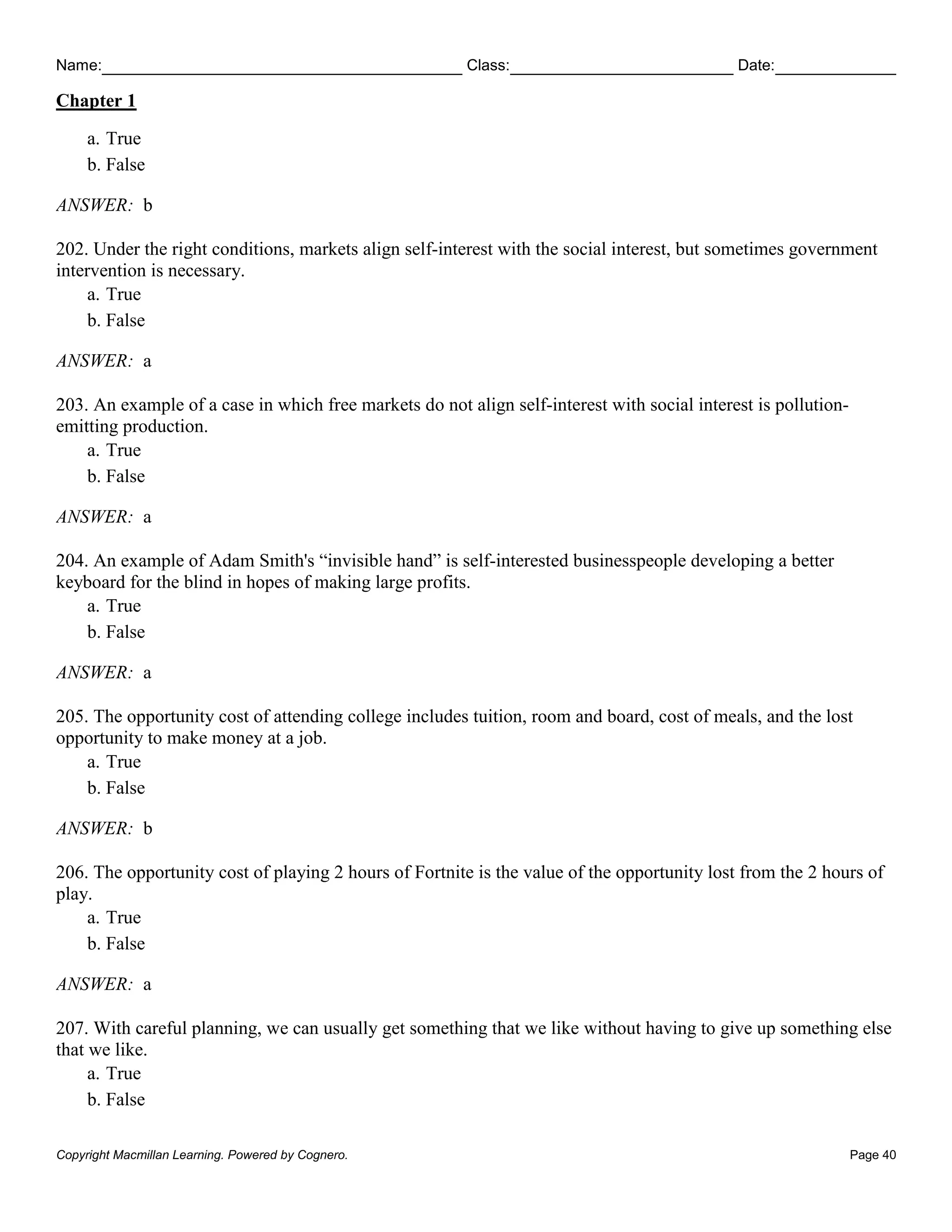 test bank Modern Principles of Microeconomics, 5e Tyler Cowen, Alex ...