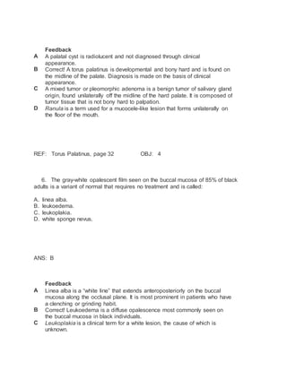 Test bank oral pathology for the dental hygienist 6th edition | PDF