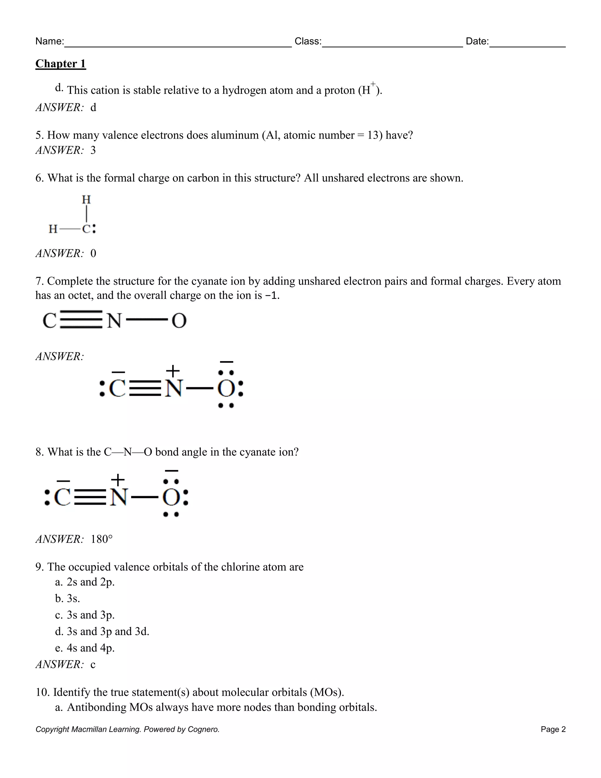 test bank Organic Chemistry, 7e Marc Loudon, Jim Parise test bank.pdf