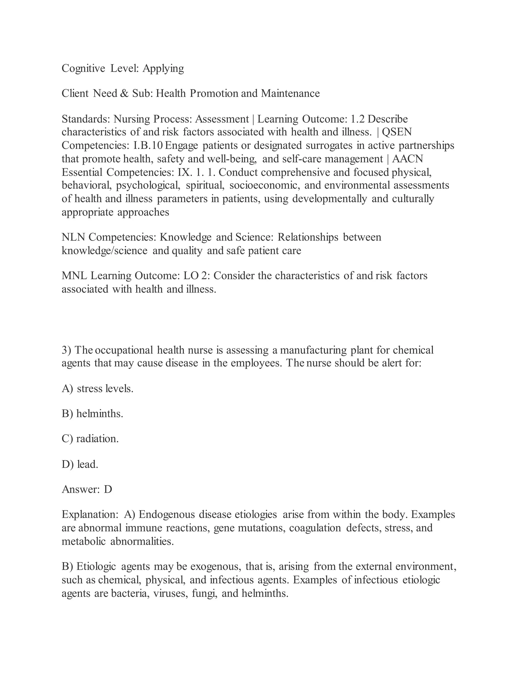 Test bank pathophysiology, concepts of human disease by matthew ...