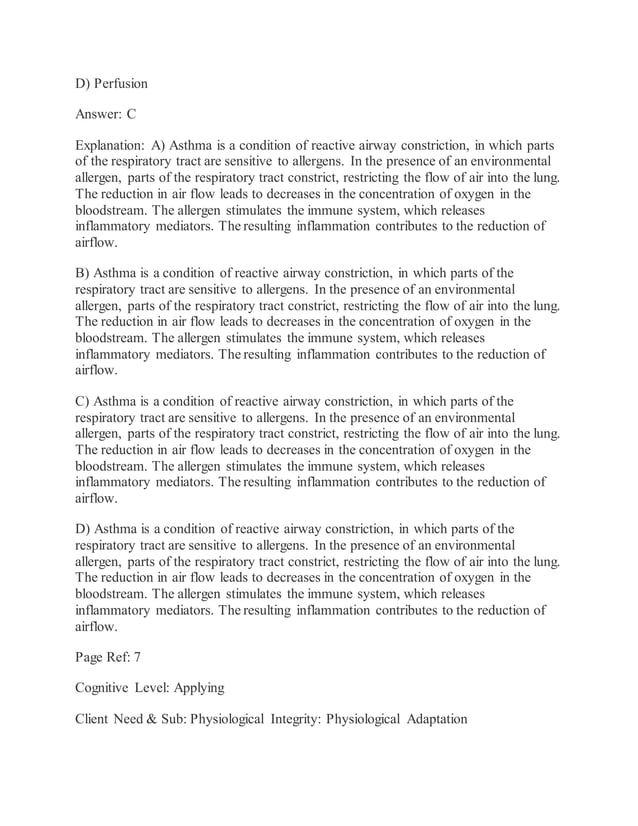 Test bank pathophysiology, concepts of human disease by matthew ...