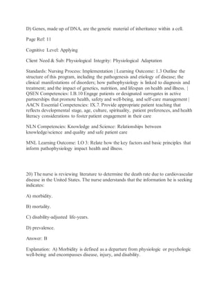 Test bank pathophysiology, concepts of human disease by matthew ...