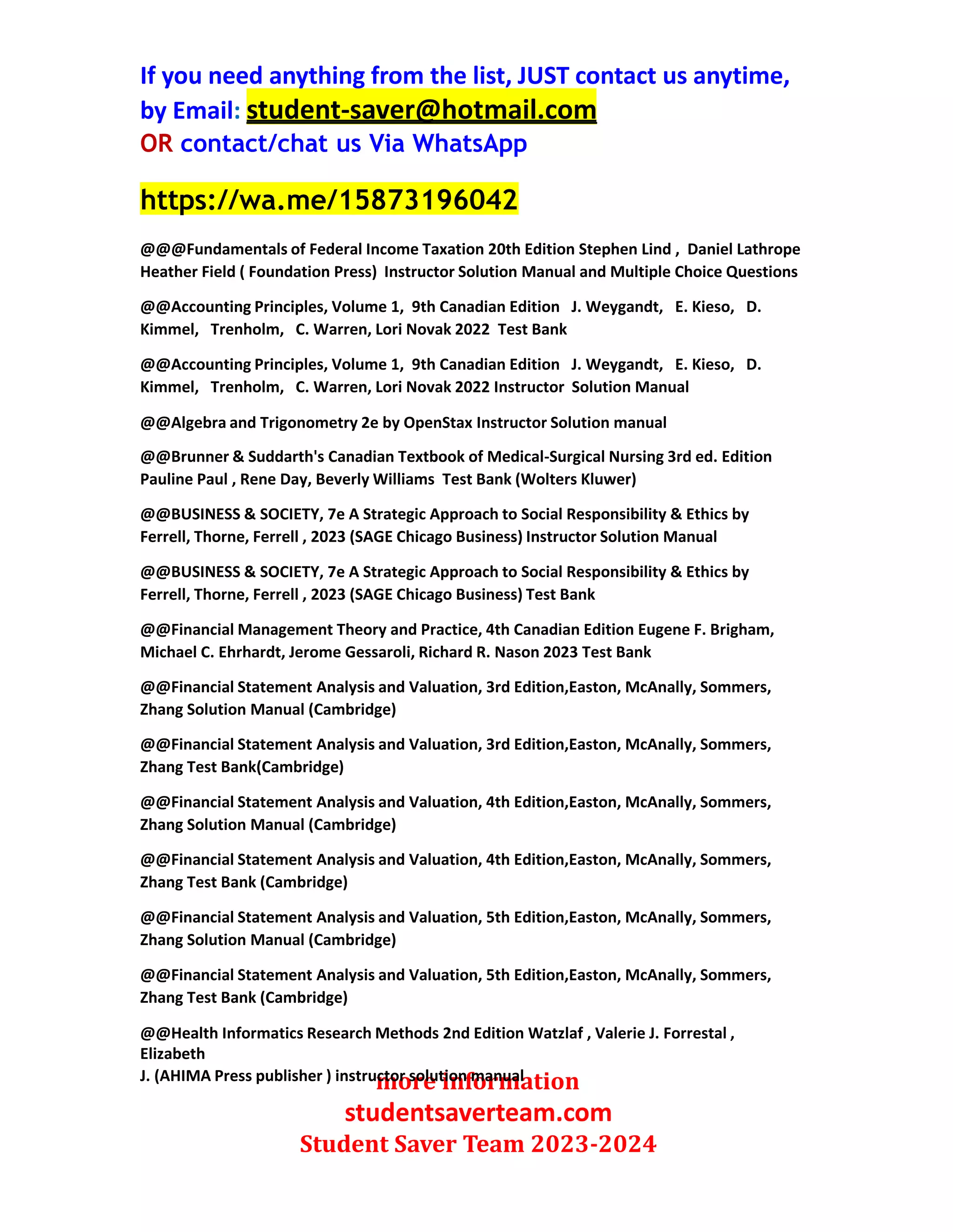 Test Banks and Solutions manual 2023-2024 Part1.ppt