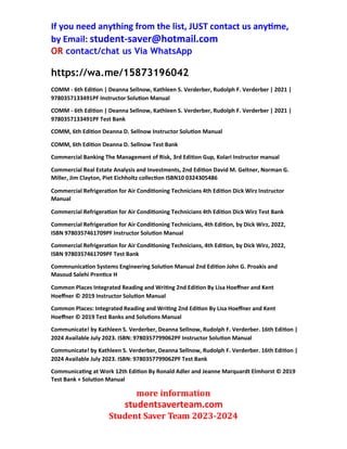 Test Banks and Solutions manual 2023-2024 Part3.ppt