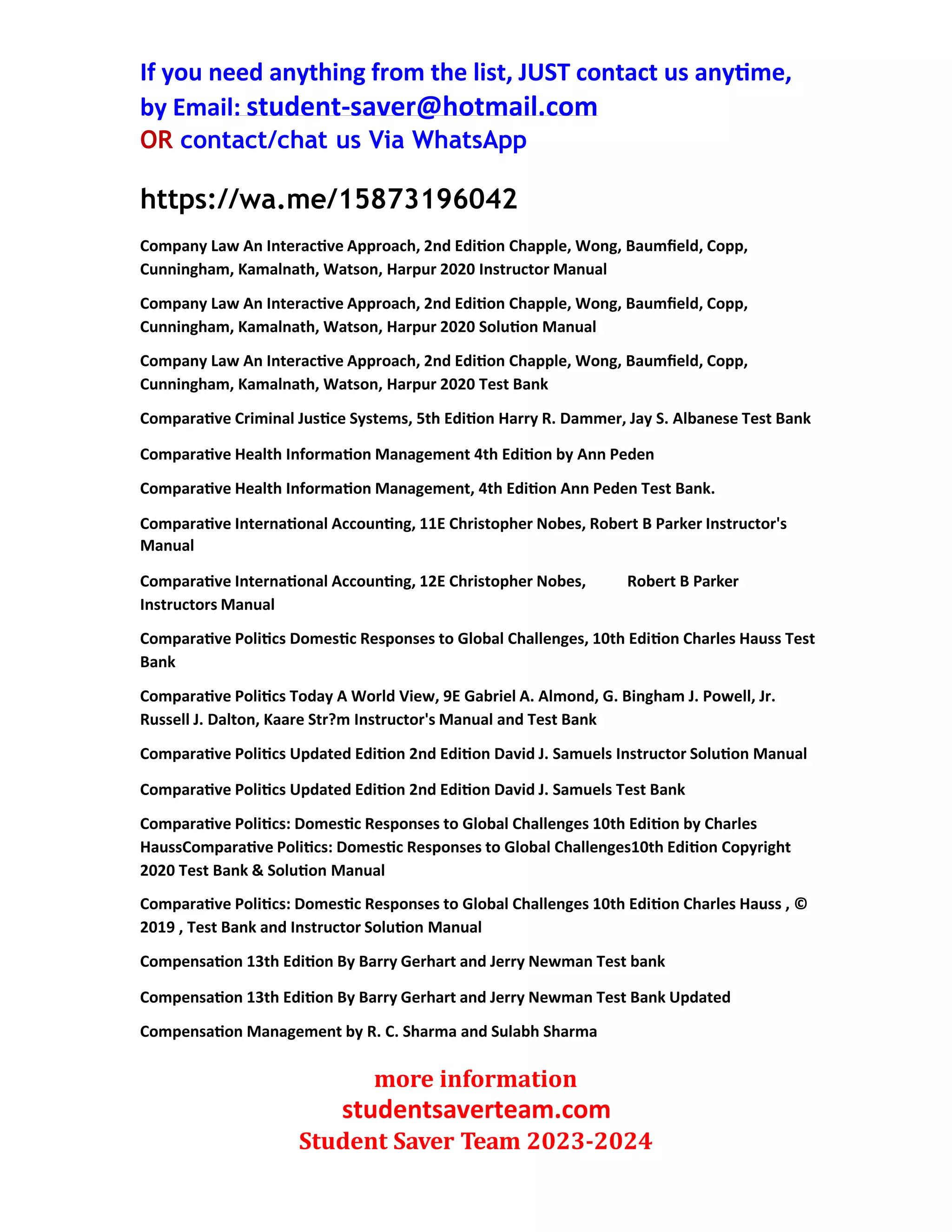 Test Banks and Solutions manual 2023-2024 Part3.ppt
