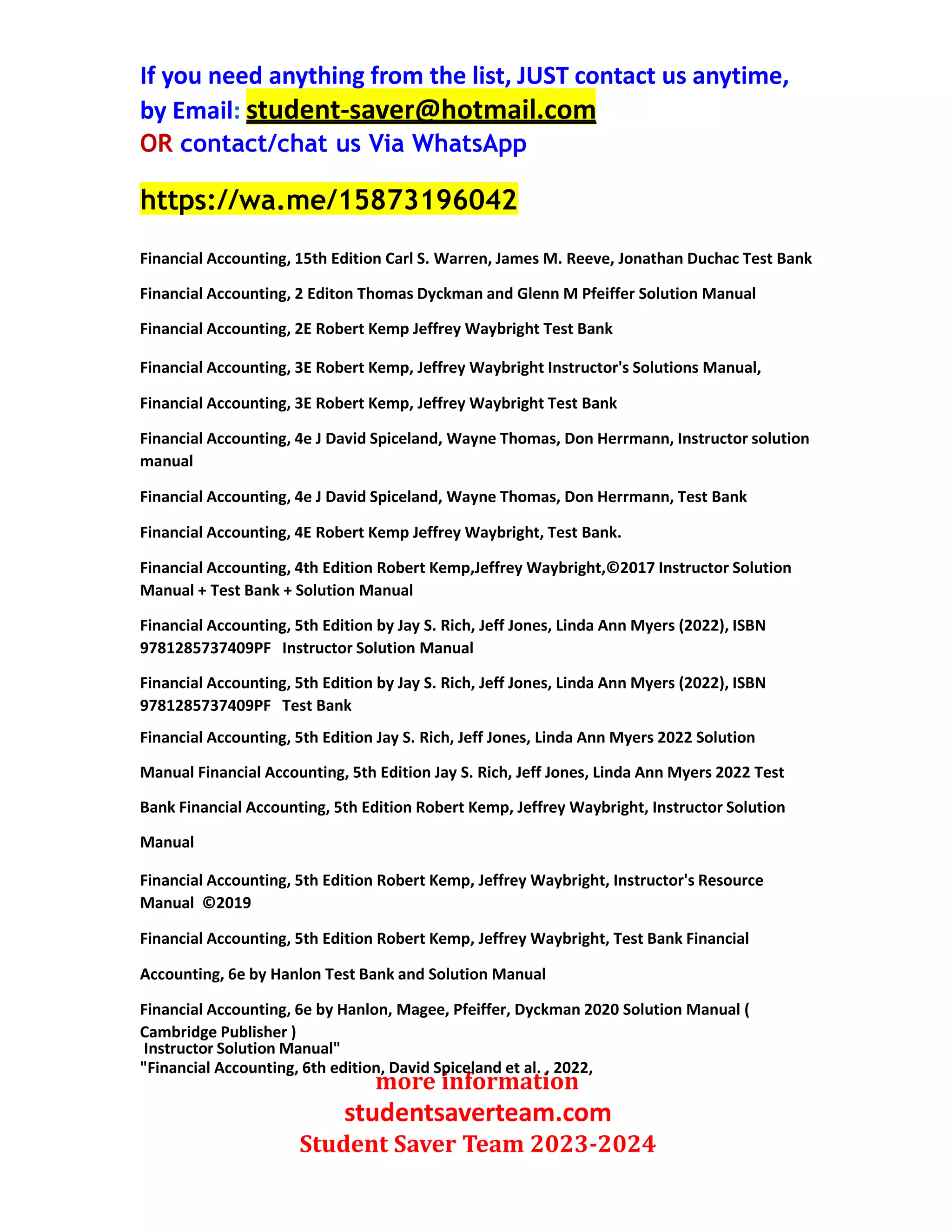 Test Banks and Solutions manual 2023-2024 Part5.ppt