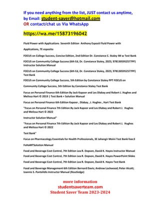 Test Banks and Solutions manual 2023-2024 Part5.ppt