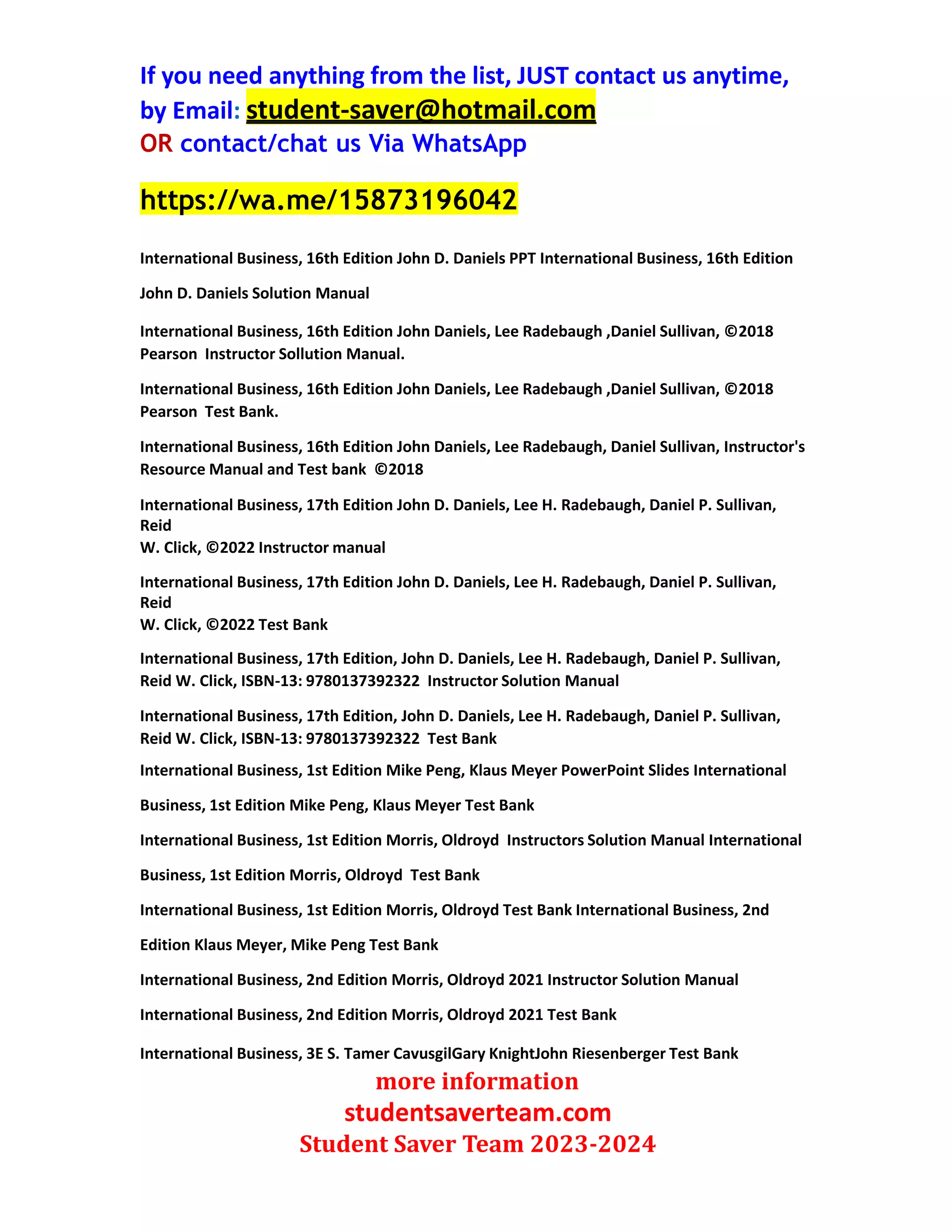 Test Banks and Solutions manual 2023-2024 Part7.ppt