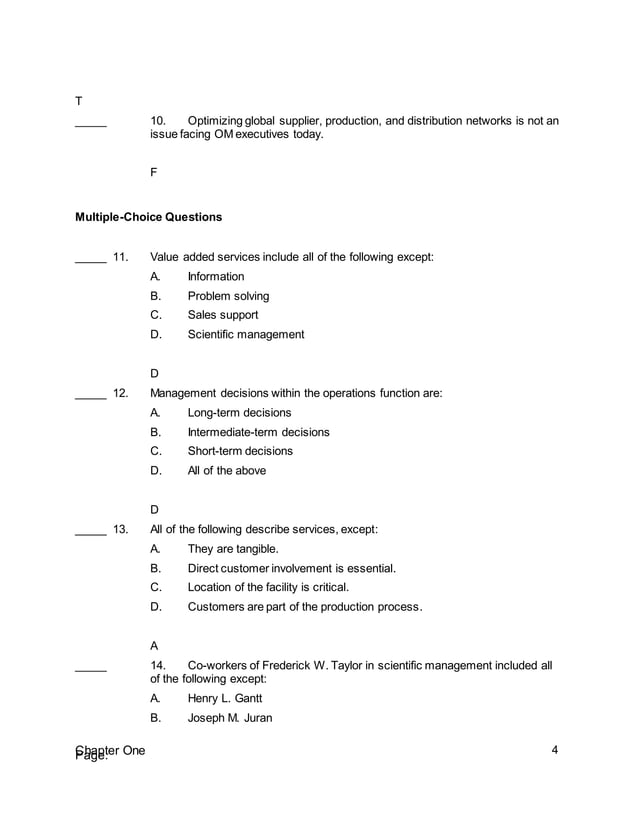 Test banks comilied aom | PDF