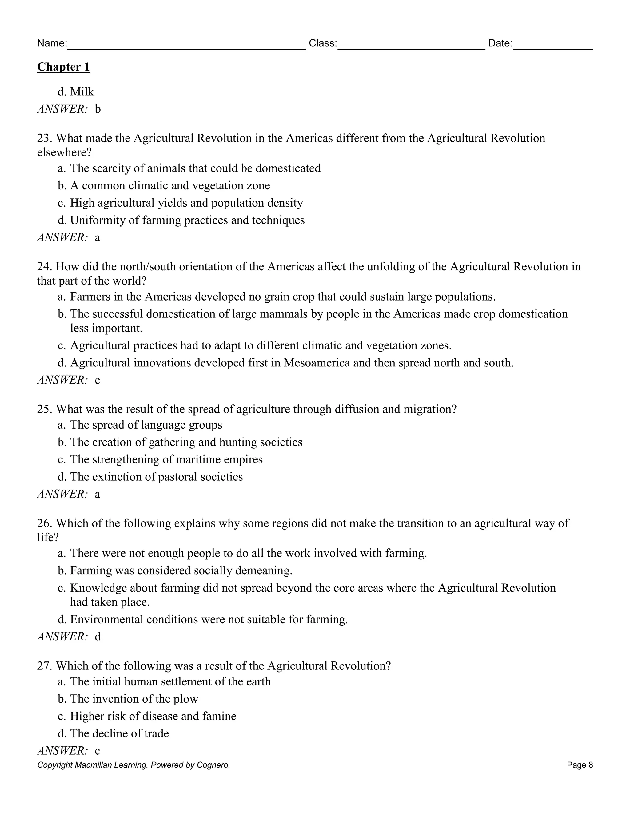 test bank Ways of the World A Brief Global History with Sources ...