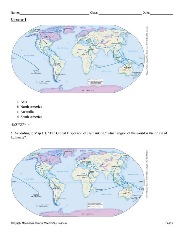 Test Bank Ways Of The World A Brief Global History With Sources