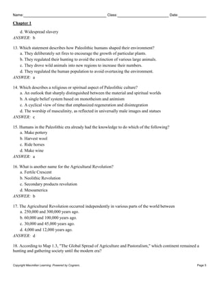 test bank Ways of the World A Brief Global History with Sources ...